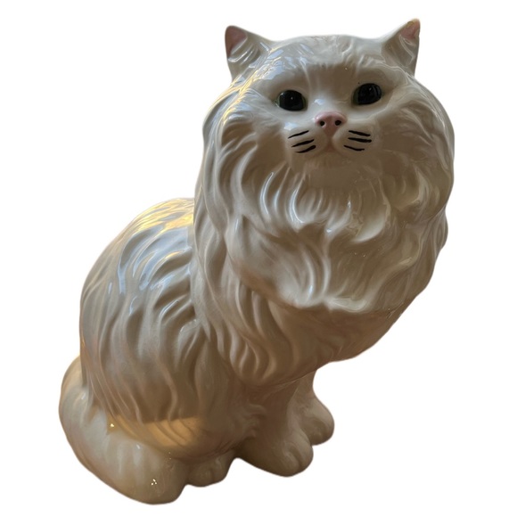 the village | Other | Vintage White Persian Cat Statue | Poshmark